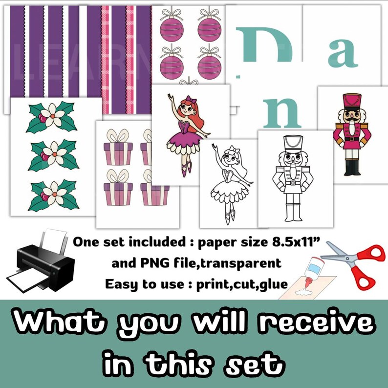 Nutcracker and Ballerina Bulletin Board,christmas December Classroom ...