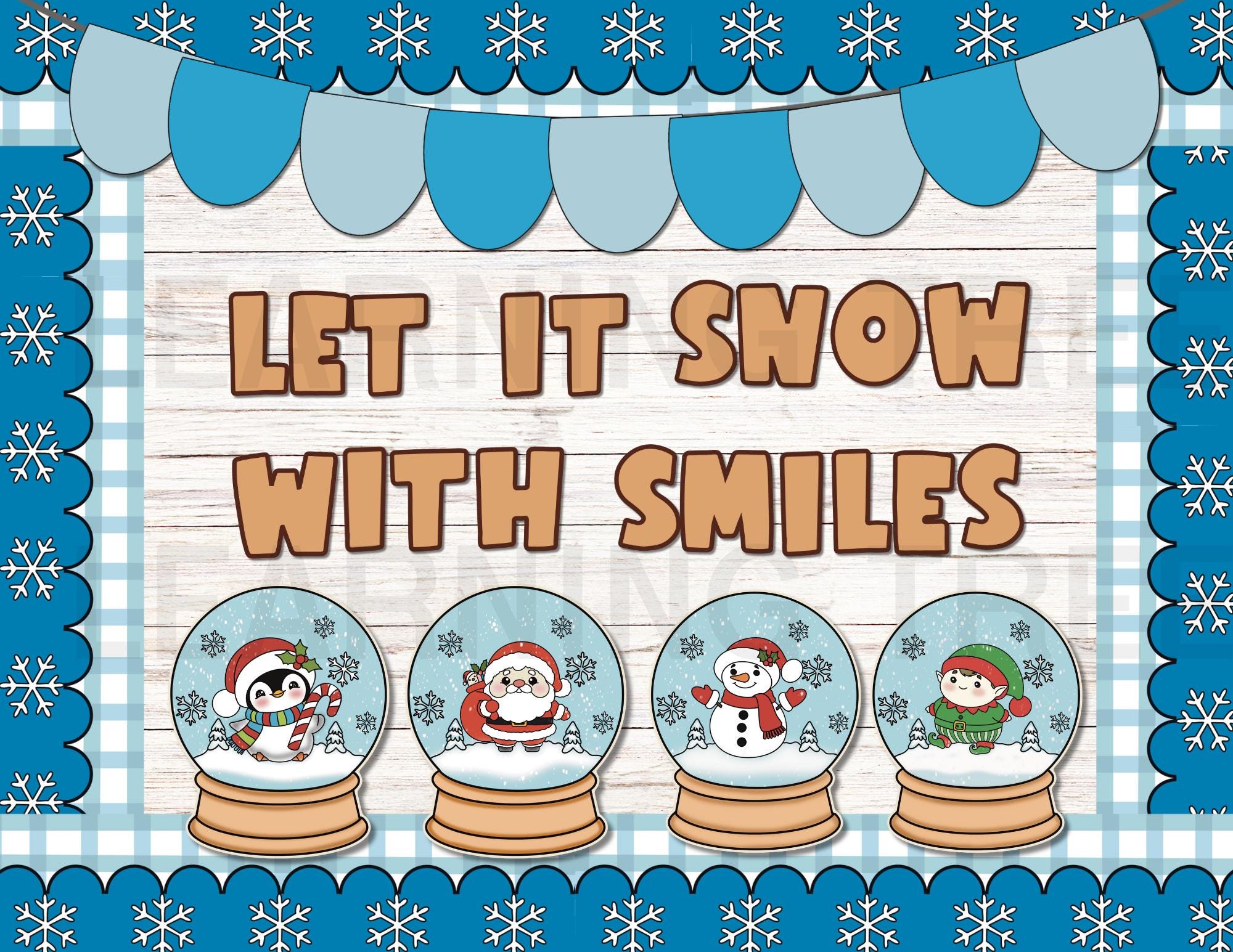 Snow Globe Bulletin Board,christmas,winter,december Classroom ...