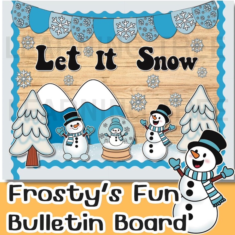Winter Bulletin Board Printable,snowman Classroom Decor,christmas and ...