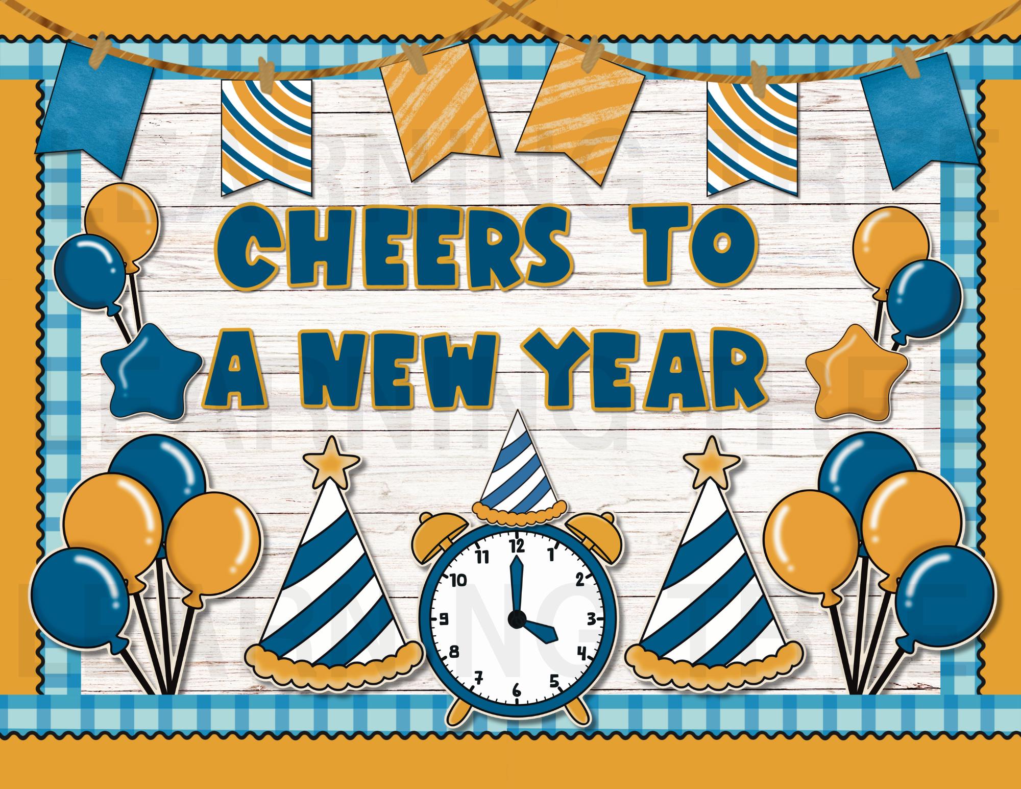 New Year Bulletin Board,goal Setting Classroom Decoration,back to ...