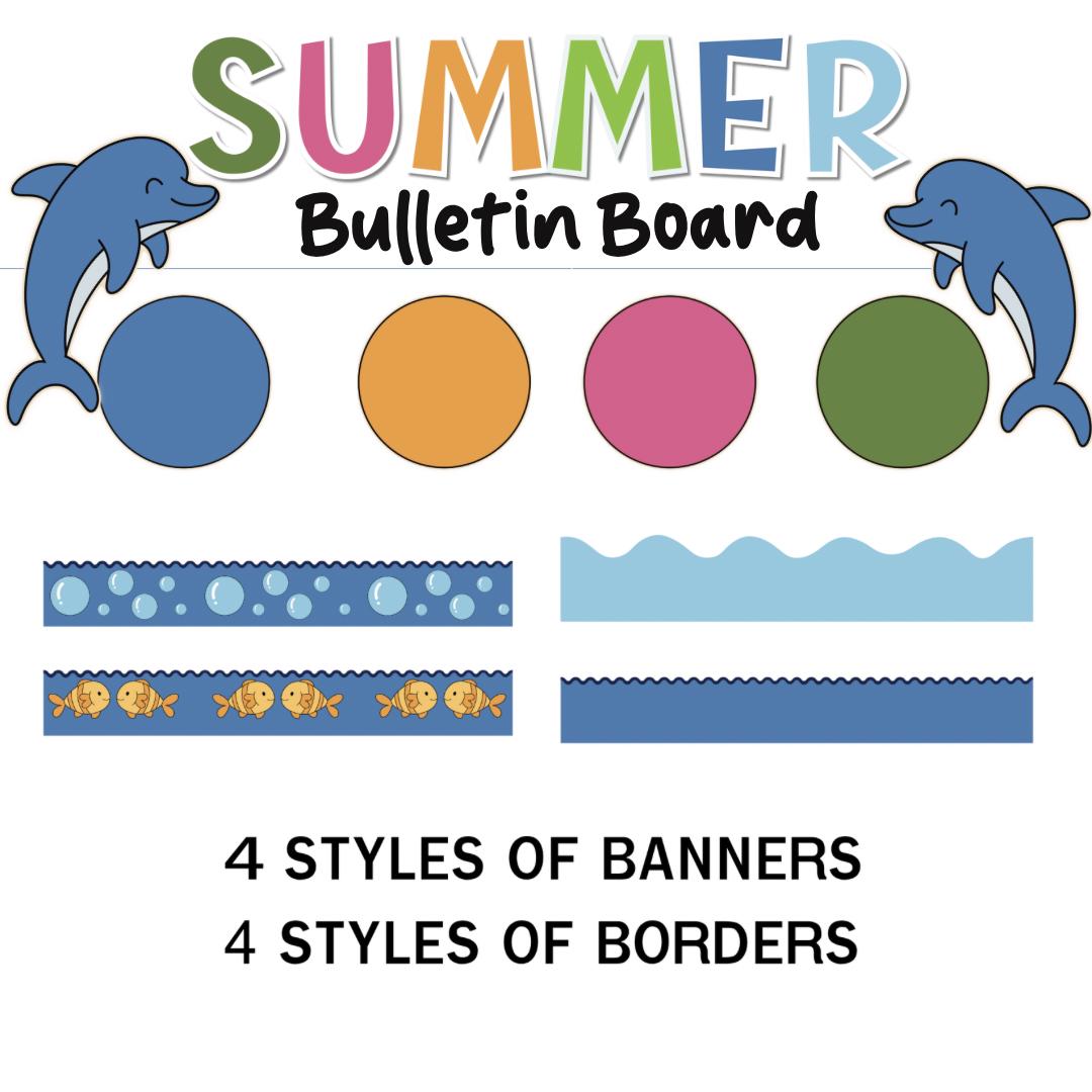 Ocean Theme Bulletin Board: Diving Into Summer Classroom Decor (digital ...