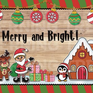 Christmas Bulletin Board Set, Holiday Classroom Decoration. - Etsy