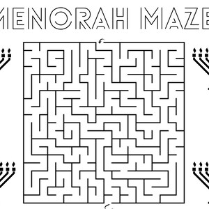 Hanukkah Coloring Pages & Activity Sheets - Etsy