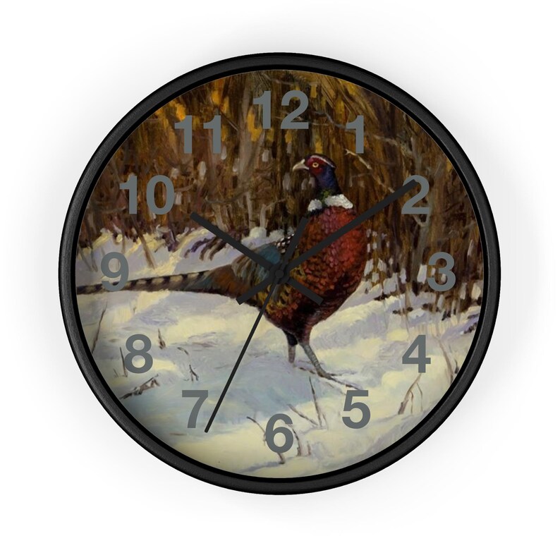 Wall Decor Ring-necked Pheasant Wall Clock Cottagecore - Etsy