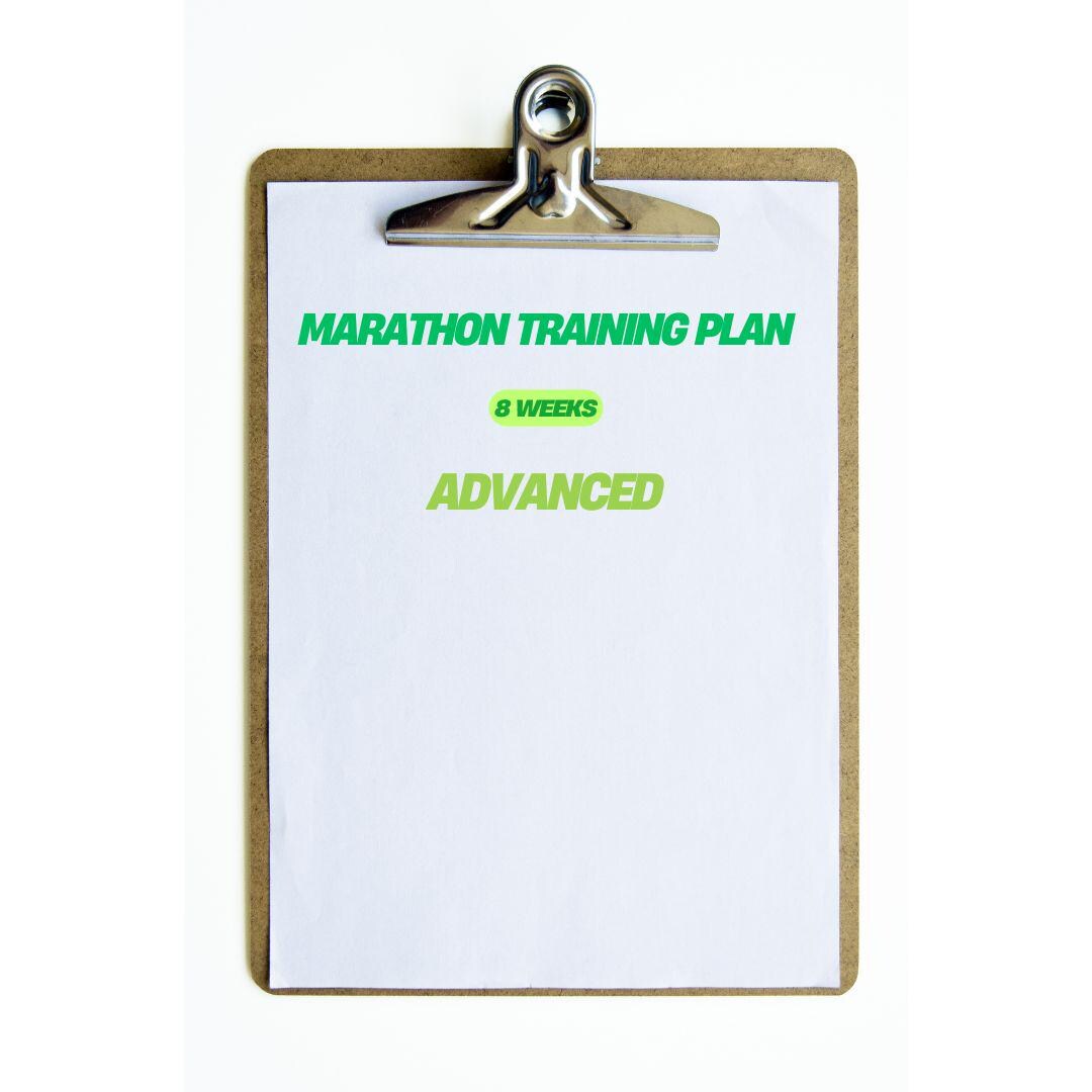8 Week Marathon Training Plan - Advanced - Etsy