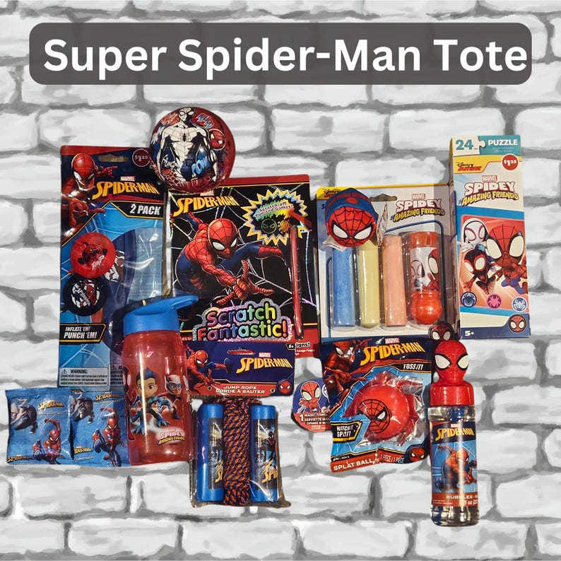 Spider-man Gift Set: Superhero Activity Tote for Kids - Etsy