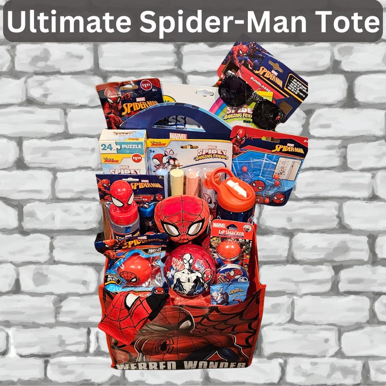 Spider-man Gift Set: Superhero Activity Tote for Kids - Etsy