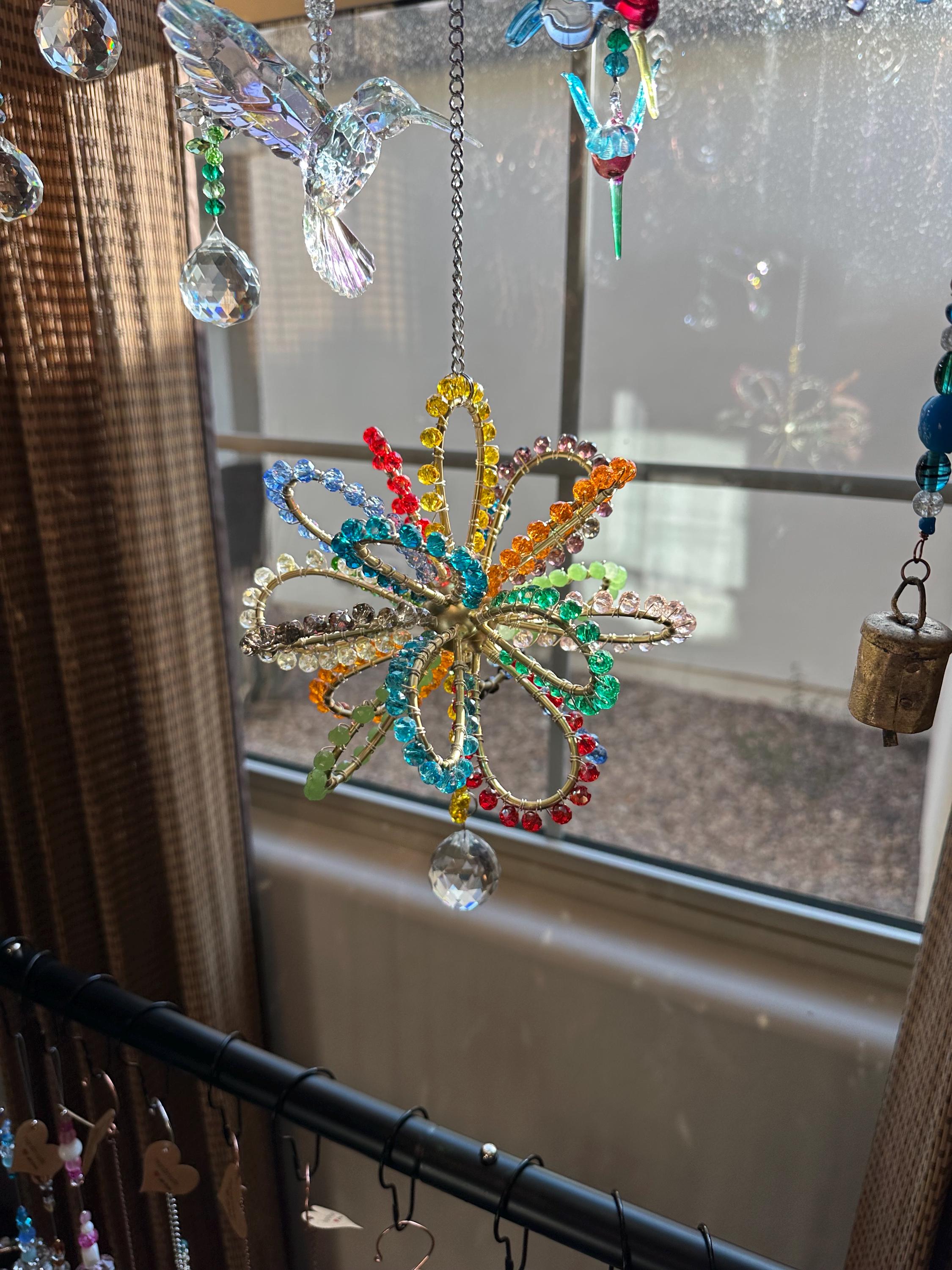 Suncatcher, Boho Sun Catcher, Prism, Crystals, Garden Decor ...