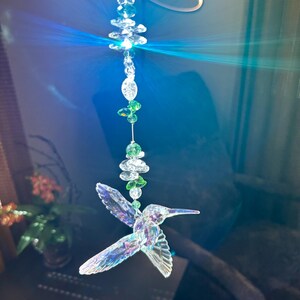 Hummingbird, Suncatcher, Boho Sun Catcher, Prism, Crystals, Garden ...