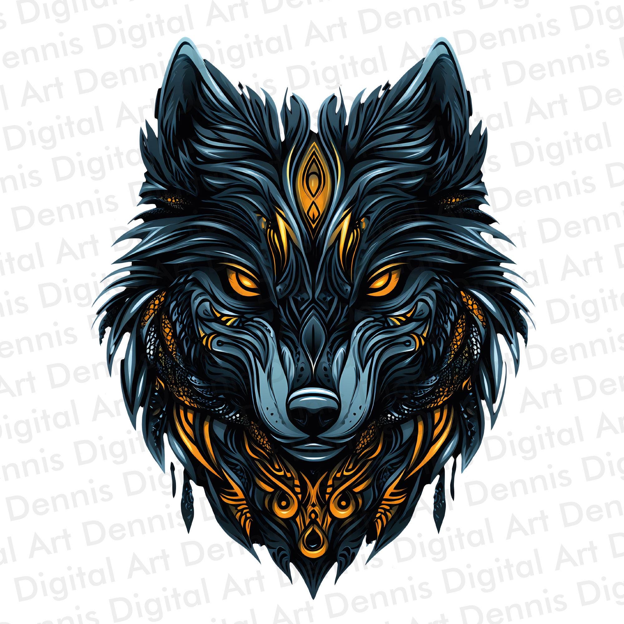 Alpha Wolf Design PNG - Etsy
