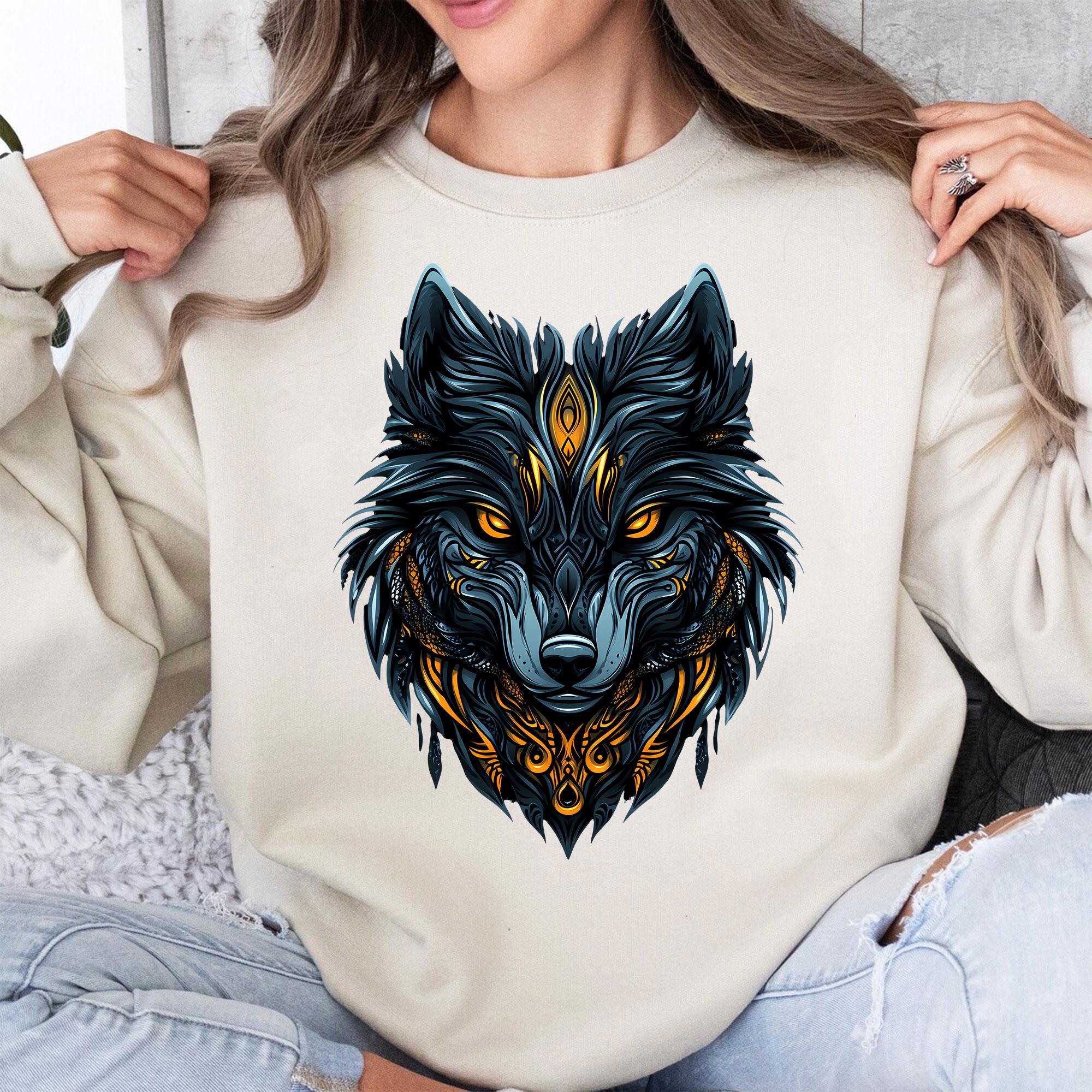 Alpha Wolf Design PNG - Etsy