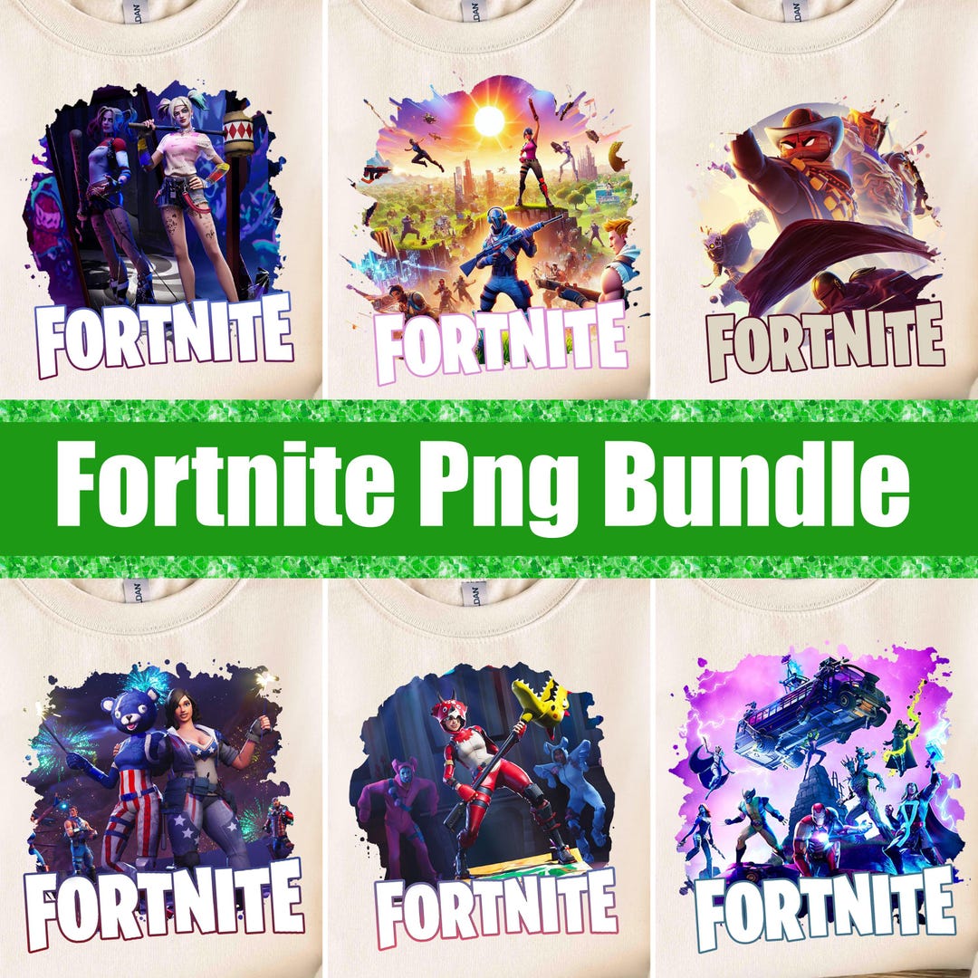 Fort Night 6 Bundle - 6 Digital Character Images, Pngs, High Quality ...