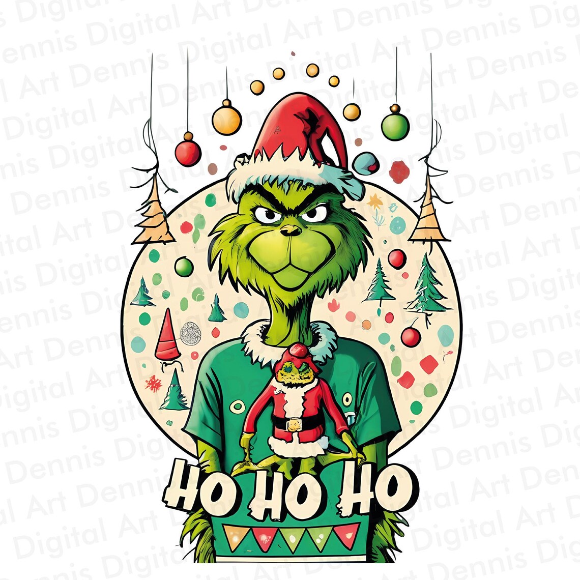 Grinch Ho Ho Ho PNG, Christmas Grinch PNG, Christmas Shirt Png ...
