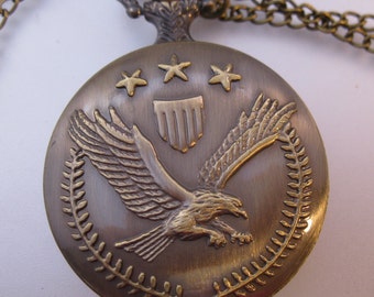 Eagle pocket watch | Etsy