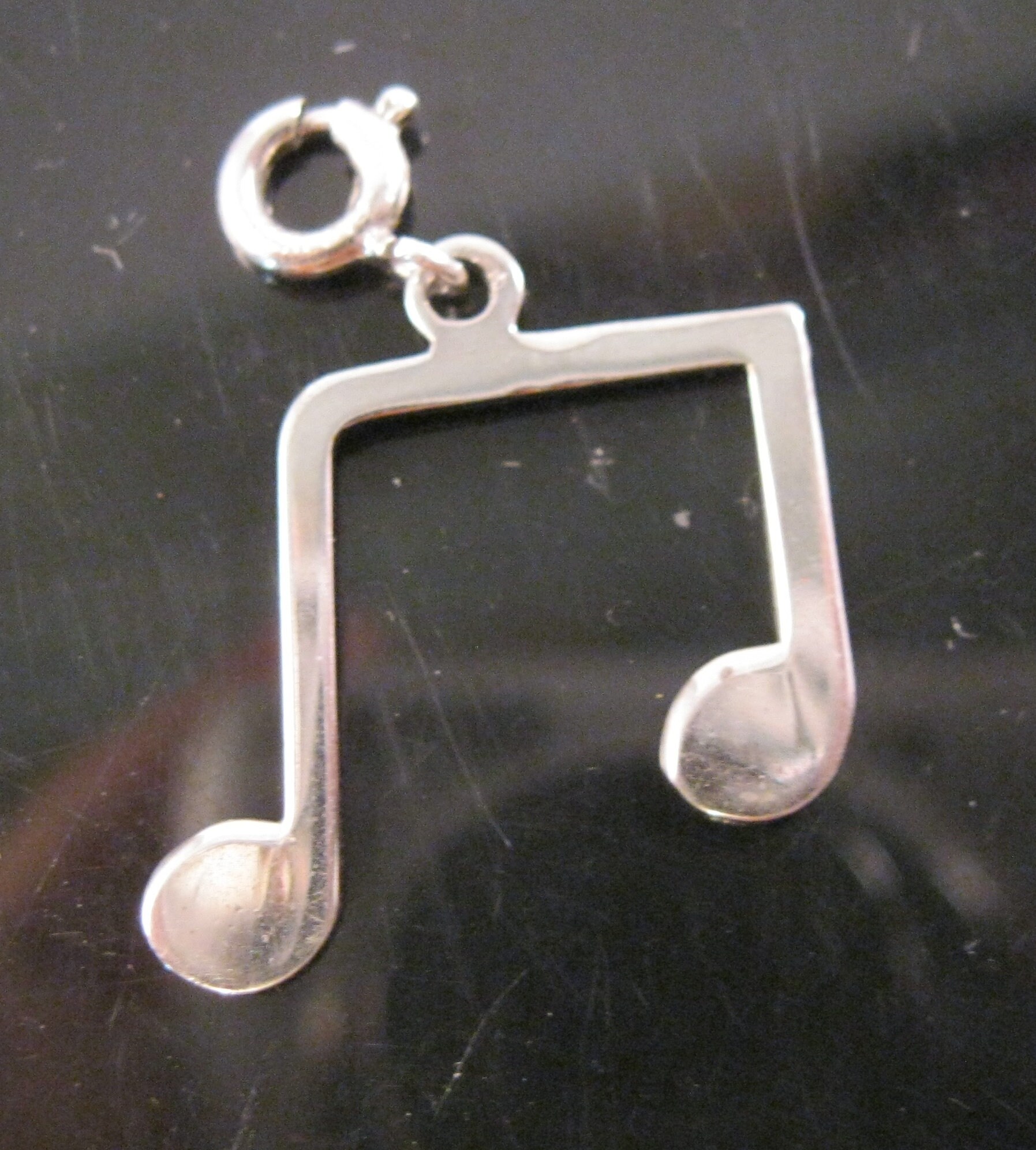 Vintage Musical Note Sterling Silver Charm Musical Charm | Etsy
