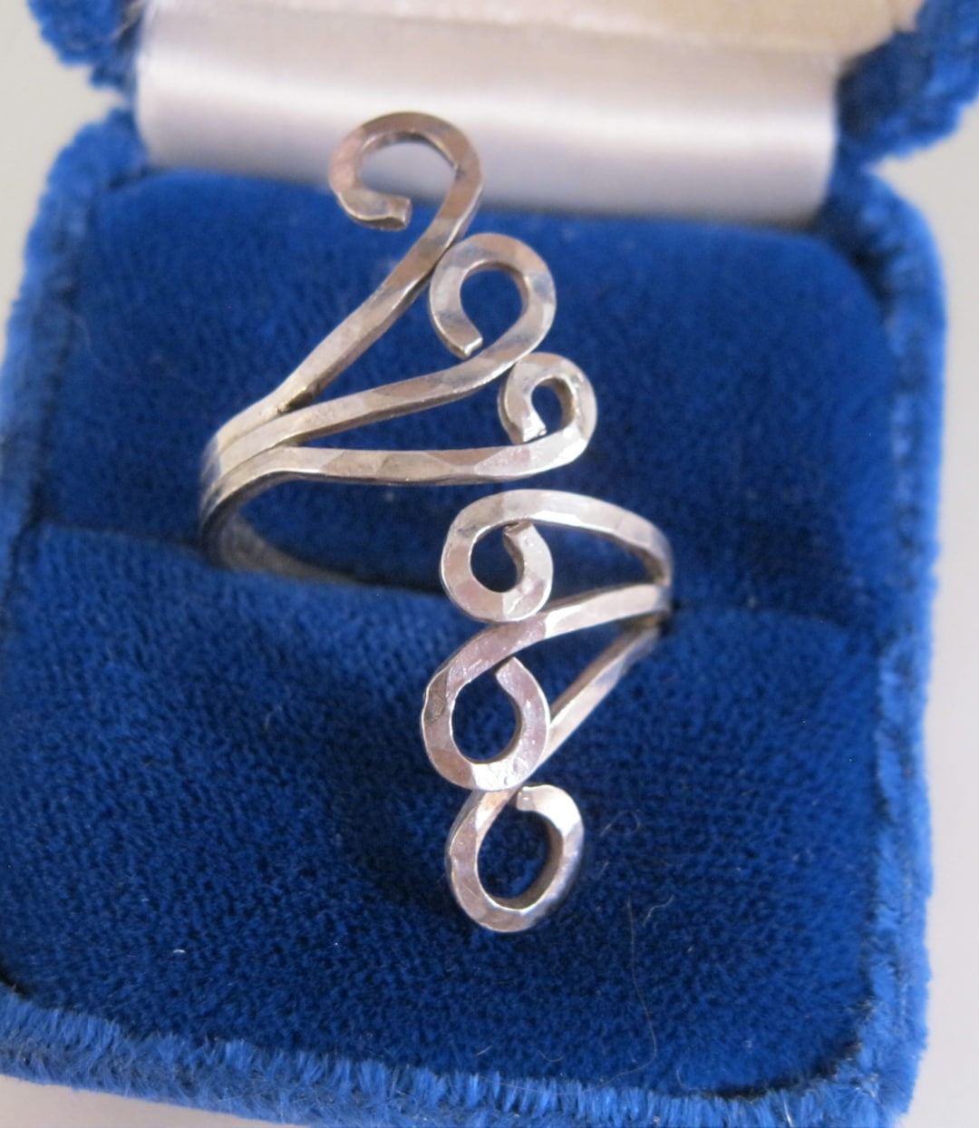 Vintage TAXCO MEXICAN Modernist Hand Hammered Sterling Silver Wrap ...