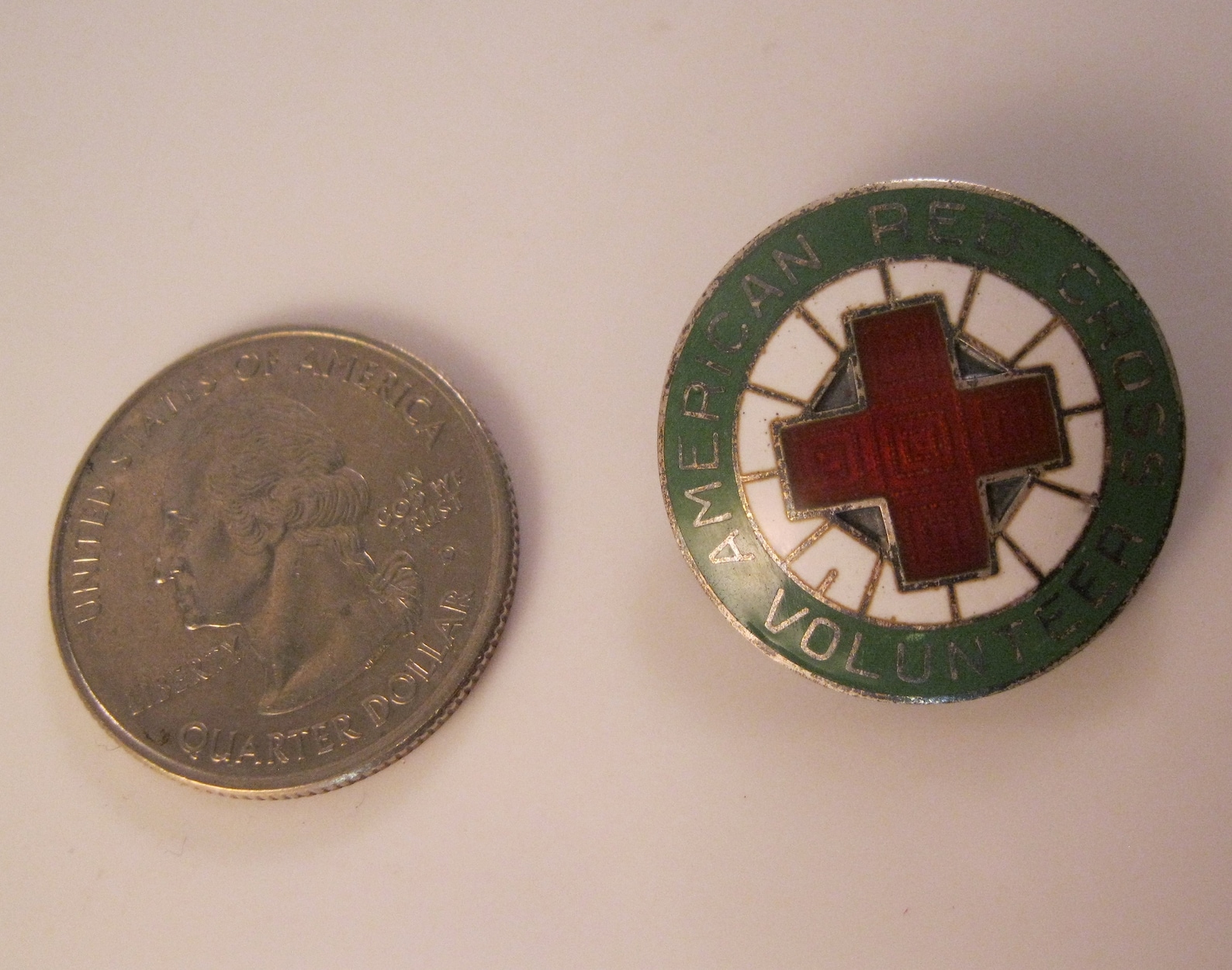 Vintage WWII American RED CROSS Sterling Silver Enamel | Etsy