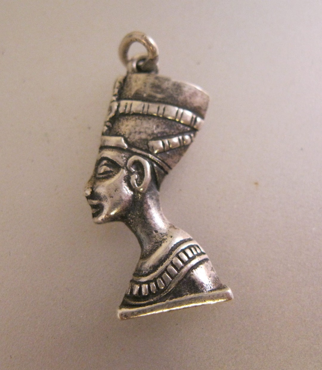 Vintage Egyptian Pharaoh Queen Nefertiti Cleopatra 835 Sterling Silver ...