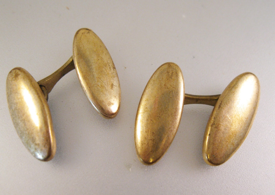 Antique Victorian Gold-filled Double-sided Cuff Links Unisex Cufflinks ...