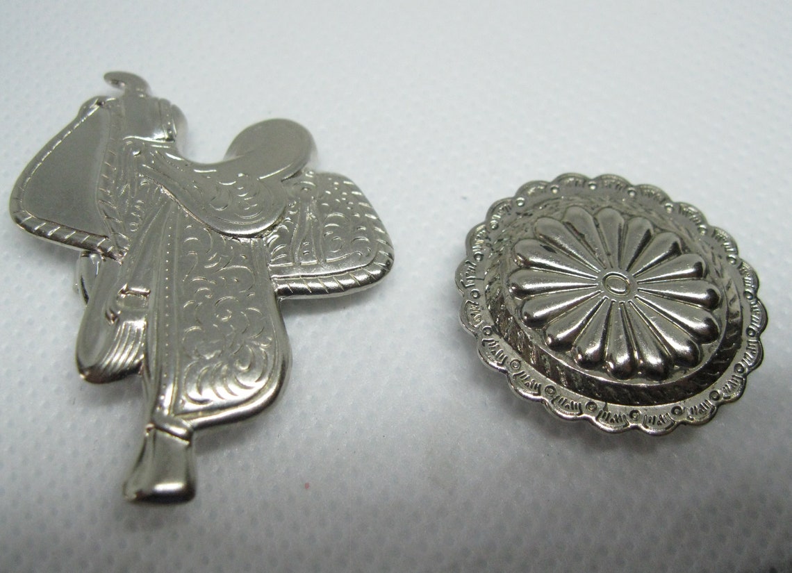 Cowboy Cowgirl Country Western Button Covers Set of 4 Horse | Etsy