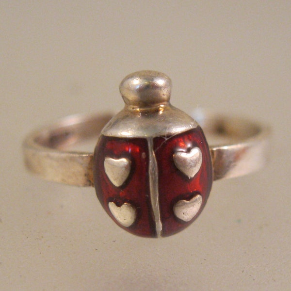 Ladybug Ring - Etsy