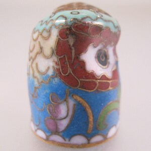 Vintage Cloisonne Owl Enamel Thimble Collector Thimble Collectible ...