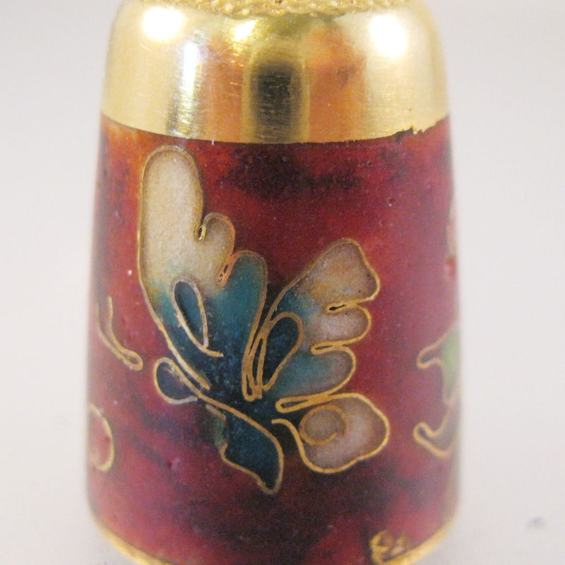 Chinese Cloisonne Thimble - Etsy