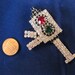 Vintage Traffic Signal Traffic Light Railroad Signal Pronged Rhinestone ...