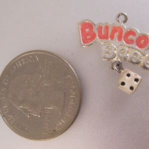 Vintage Bunco Babe Dice Sterling Silver Enamel Charm Collectible Charm ...
