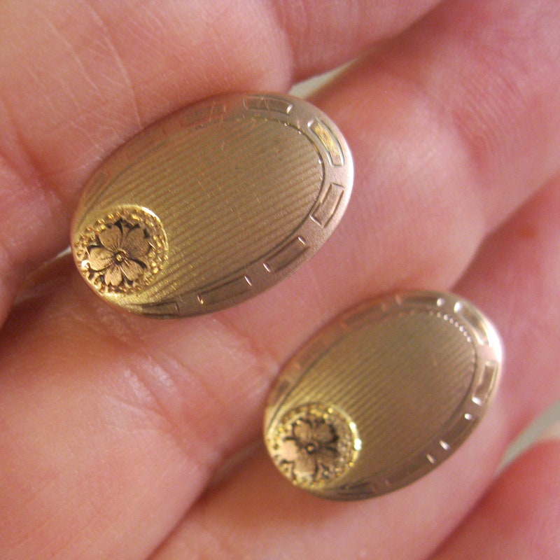 Gold Cuff Links - Etsy