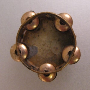 Antique Rose Gold Filled Tambourine Musical Instrument Charm - Etsy