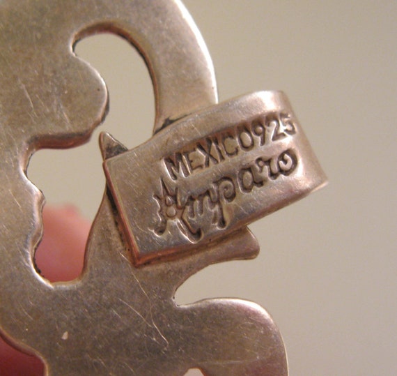Vintage AMPARO Signed Mexican Scroll Sterling Silver … - Gem