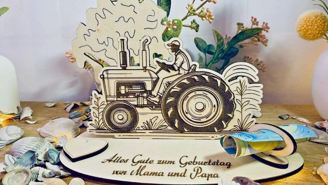 Cash Gift Tractor Tractor Gift Banknotes Voucher Various Occasions ...