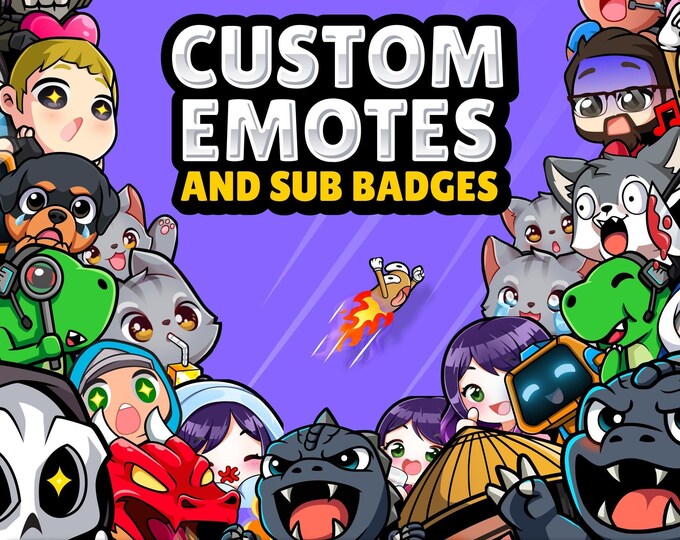 Custom / Personalized Emotes for Twitch, Discord or Other I Emote Art ...