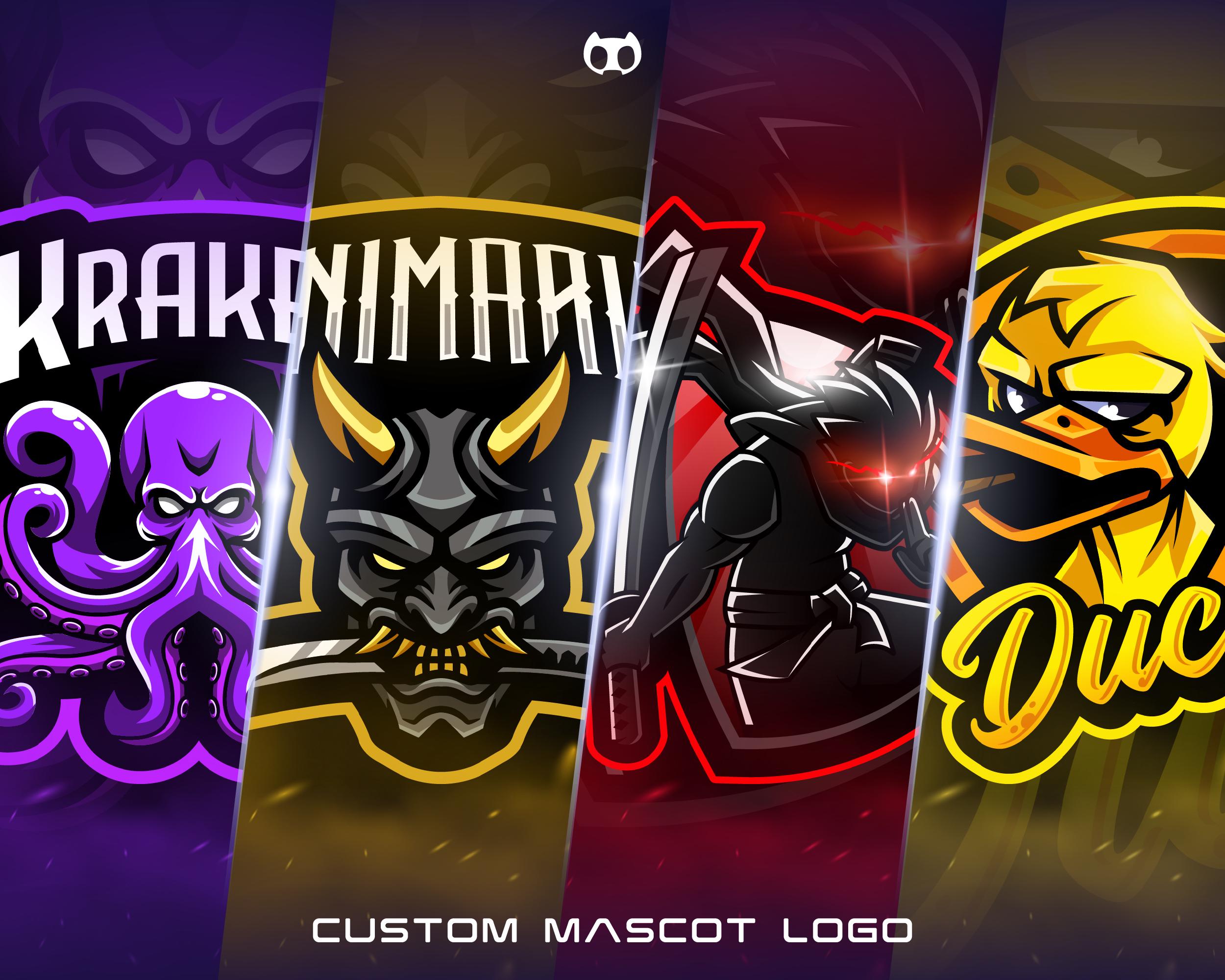 Custom Mascot Logo Design for Streamers Esports Team and Businesses ...