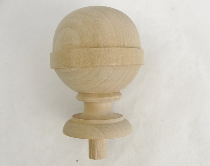 Large Wooden Ball Finial - Etsy