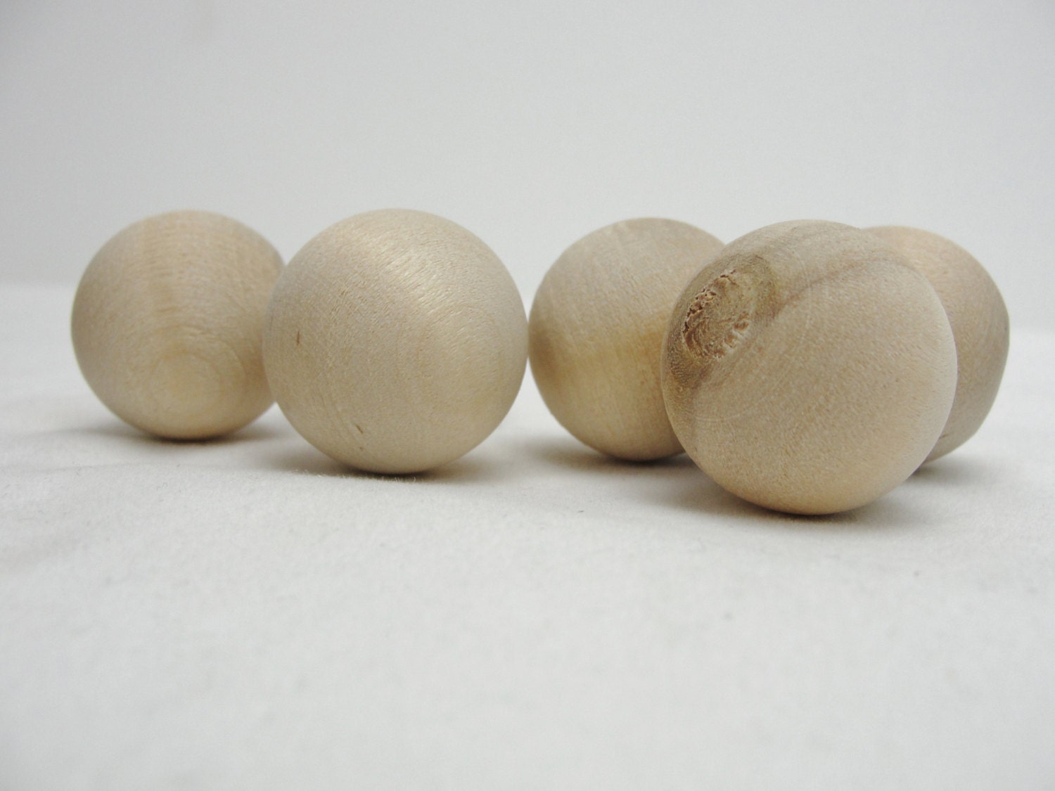 Wooden Ball 1" (1 Inch) Solid Wood, 1 Inch Diameter Balls Set of 6 - Etsy