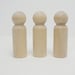 Large Wooden Peg People Man Unfinished DIY Set of 20 - Etsy