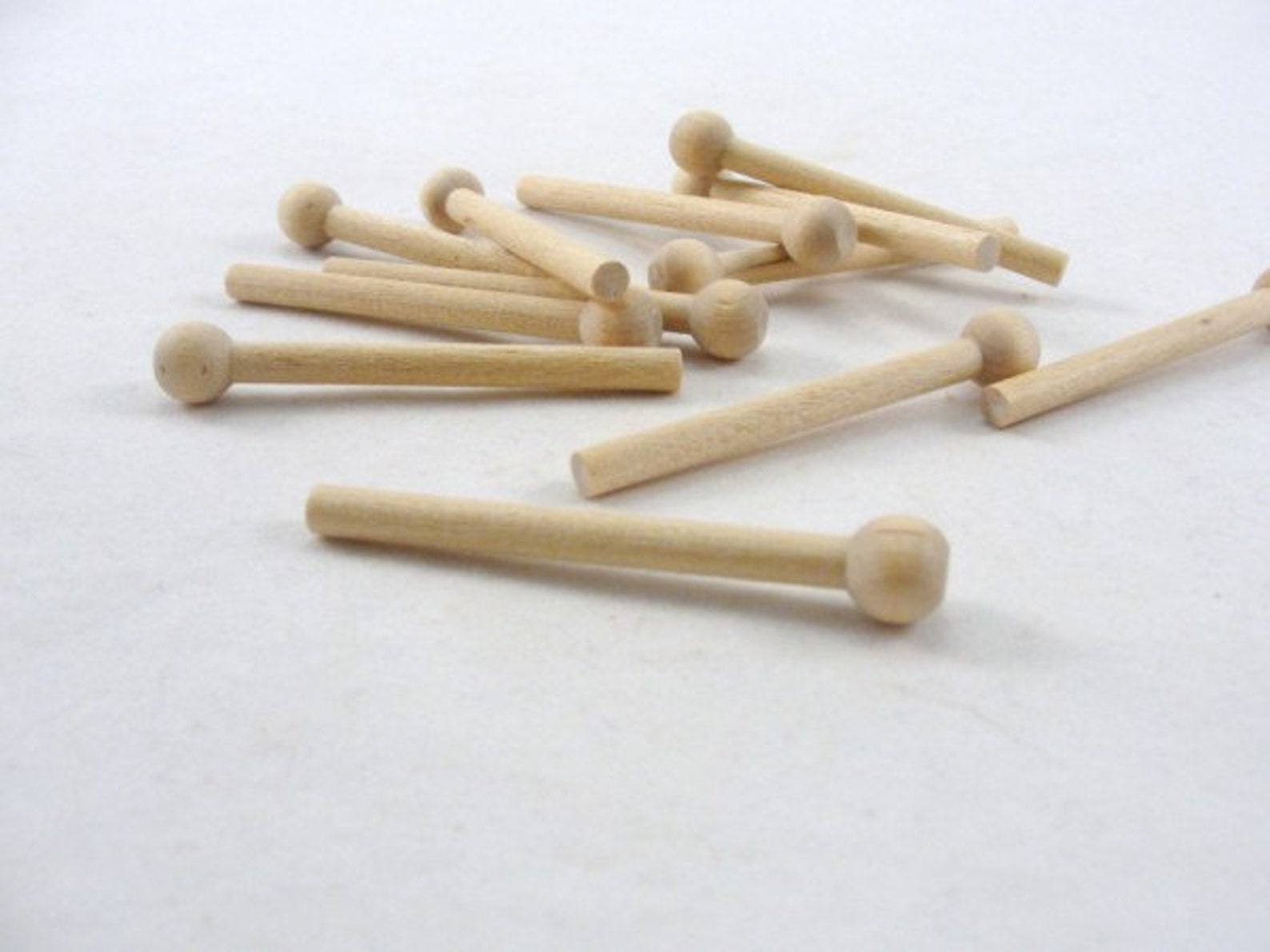 Wooden Peg, Tie Rack Peg Unfinished DIY Set of 12 - Etsy