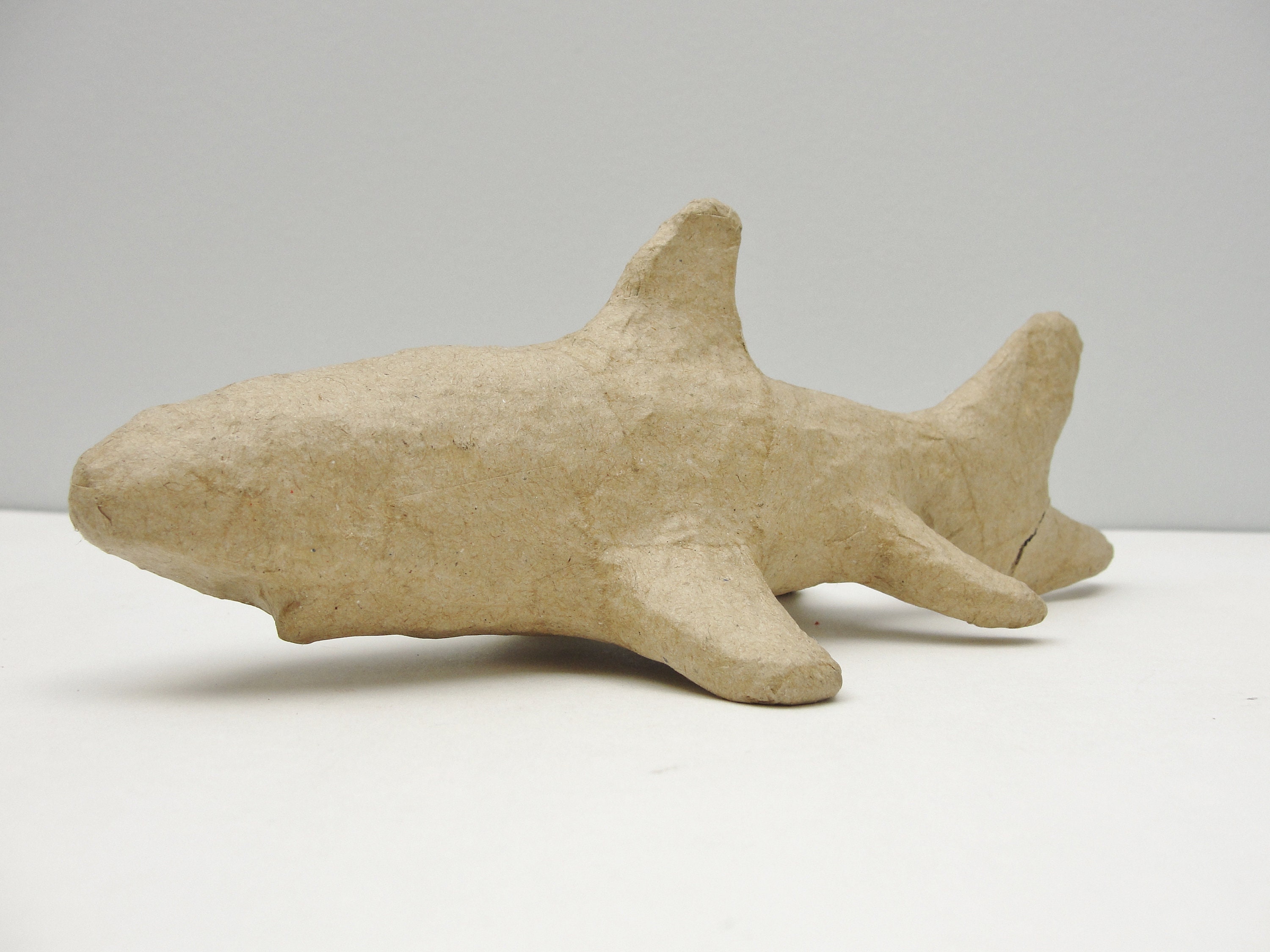 Small Paper Mache Shark - Etsy