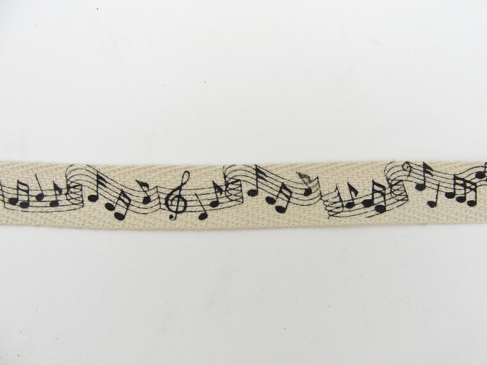 Music Notes Twill Tape 3 Yards on Wooden Spool - Etsy