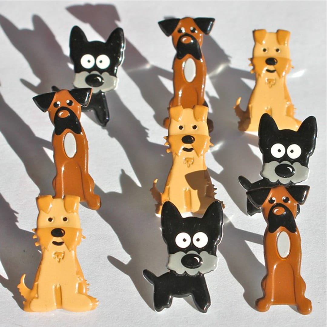 Animal Theme Brads Paper Fasteners Choose Deer, Cat, Dog, Rabbit, Sloth ...