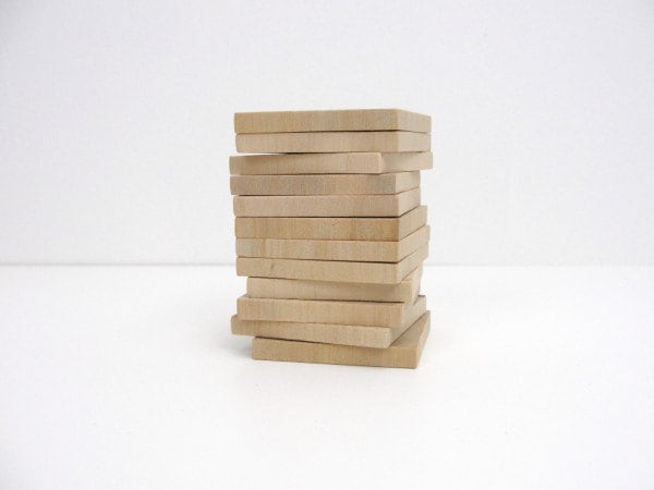 Wooden Tiles Wooden Squares 2 Inch 2 by 1/4 - Etsy