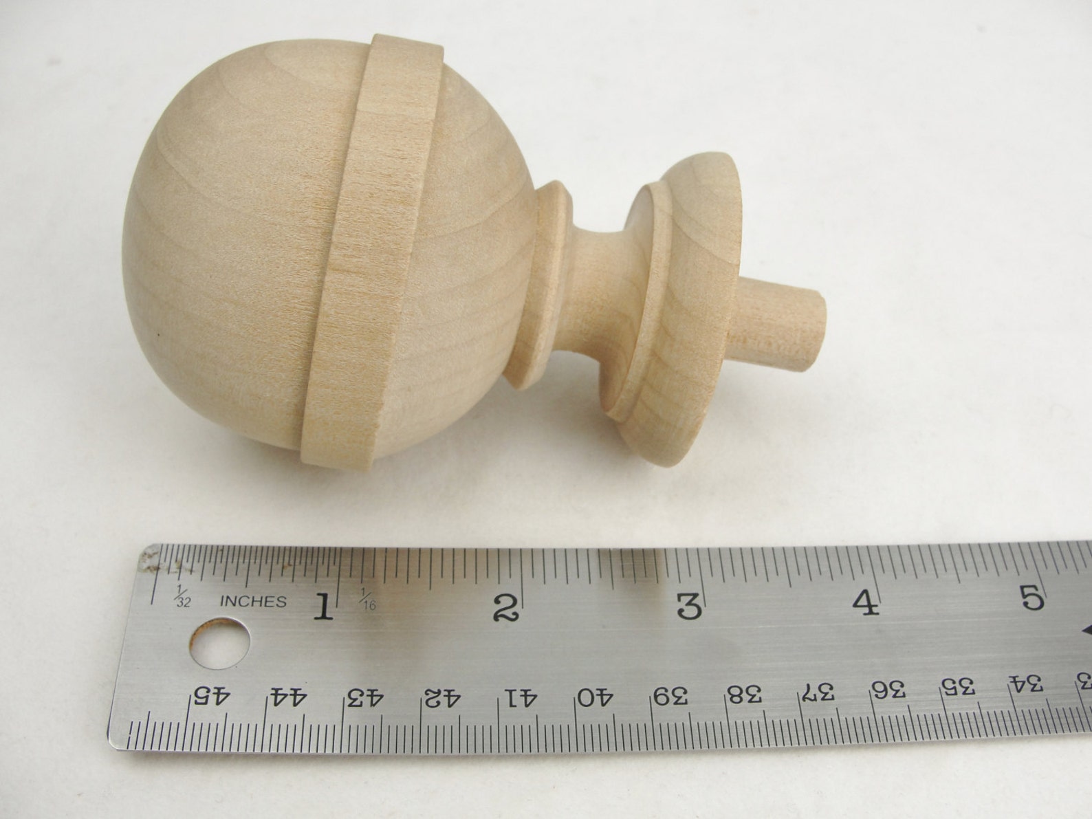 Large Wooden Ball Finial - Etsy