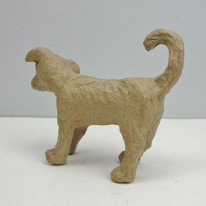 Small Paper Mache Dog With Curled Tail - Etsy