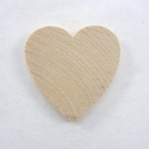 6 Wooden Hearts 2 Inch (2") 1/4" Thick Unfinished Wood Hearts Diy - Etsy