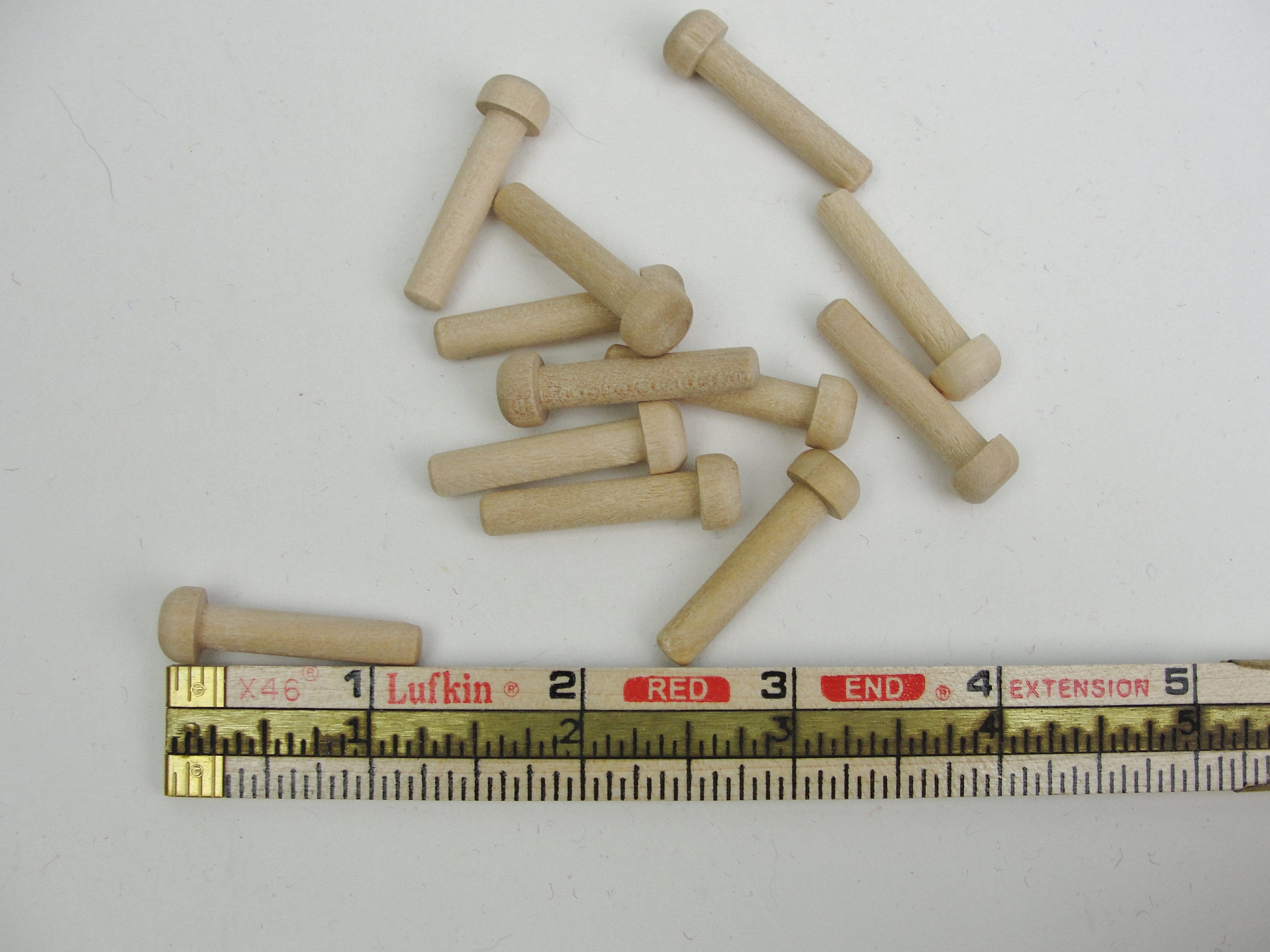 Short Wooden Peg 1 1/4" Toy Axle Unfinished DIY Set of 12 - Etsy