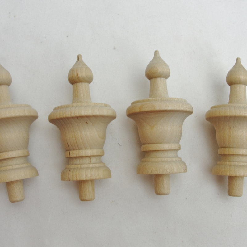 Wood Finials - Etsy