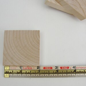 6 Chunky Wooden Squares 2 Inch (2") Wide 1/2" Thick Unfinished - Etsy