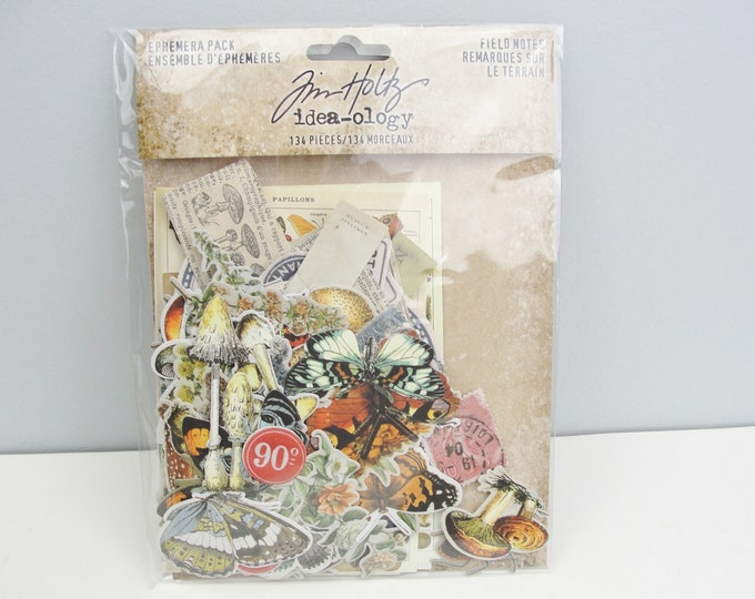 Tim Holtz Field Notes Ephemera Pack TH94051 - Etsy